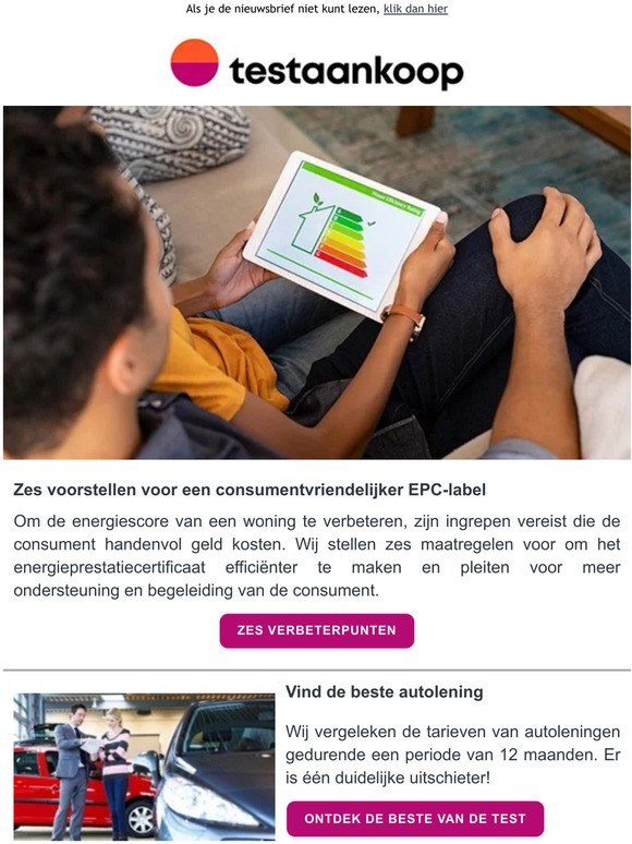 Test Aankoop: 6 manieren om je EPC te verbeteren, de beste autoleningen ...