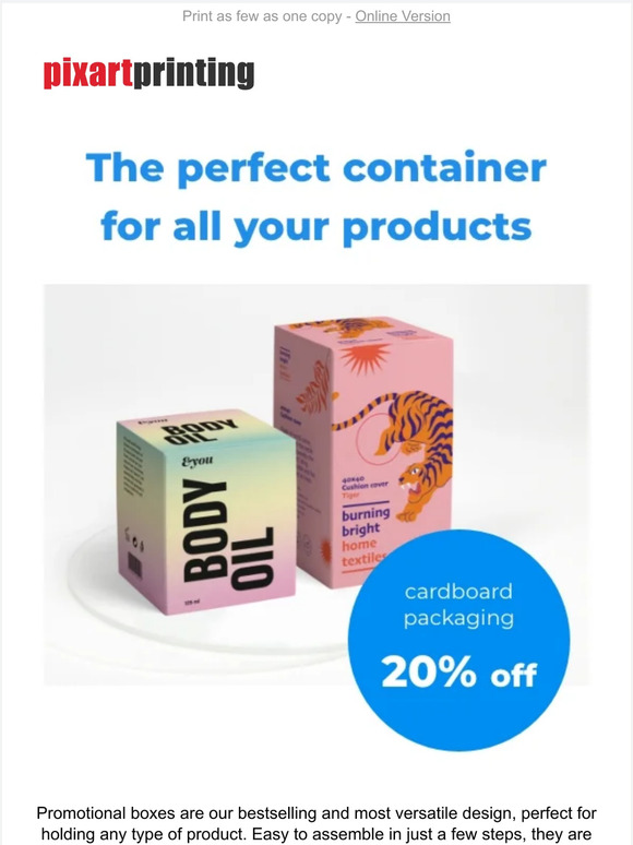 Pixartprinting: Create the perfect promotional box for your brand | Milled