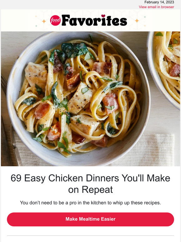 Food Network: 69 Easy Chicken Dinners You'll Make Again and Again | Milled