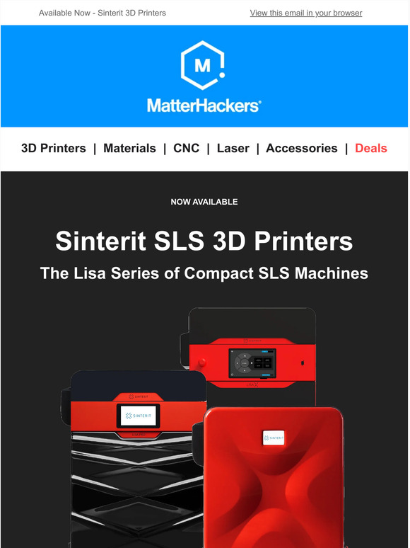 MatterHackers: Sinterit SLS 3D Printers - Now Available | Milled