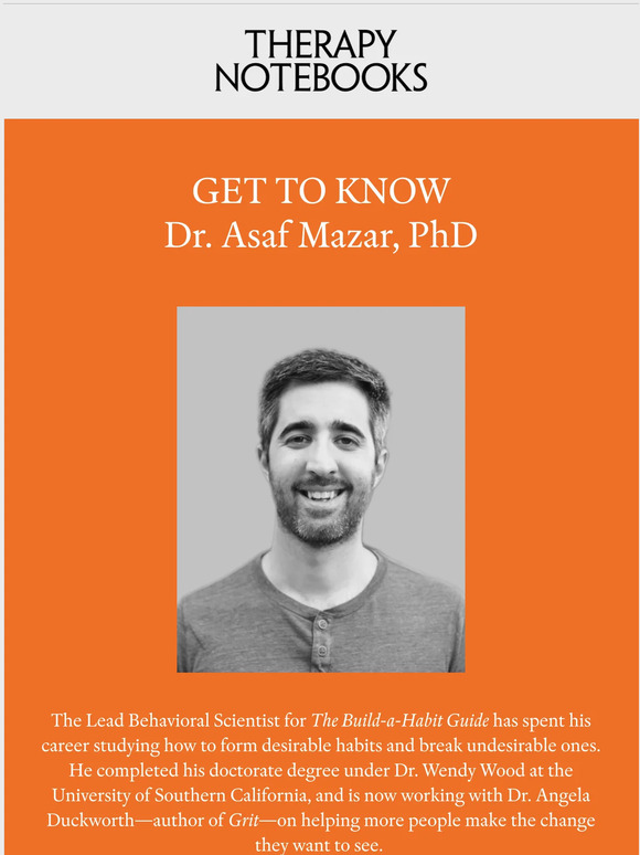 Therapy Notebooks: Meet the expert behind The Build-a-Habit Guide | Milled