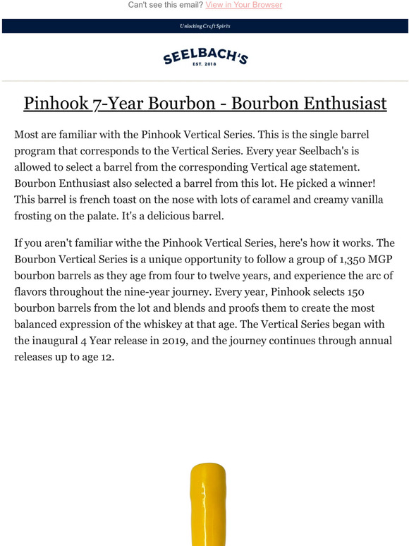 Seelbachs: Bourbon Enthusiast Just Released His Pinhook 7-Year Bourbon ...