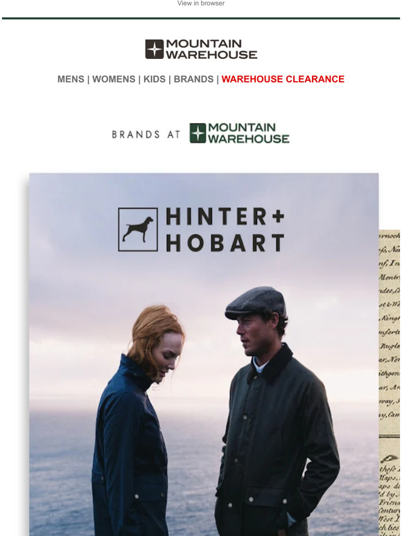 Mountain Warehouse: Introducing Hinter + Hobart; Timeless British ...