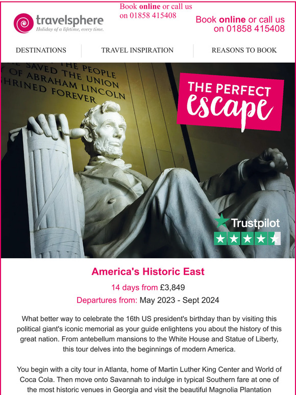 Travelsphere: Discover the historic wonders of America's East coast ...