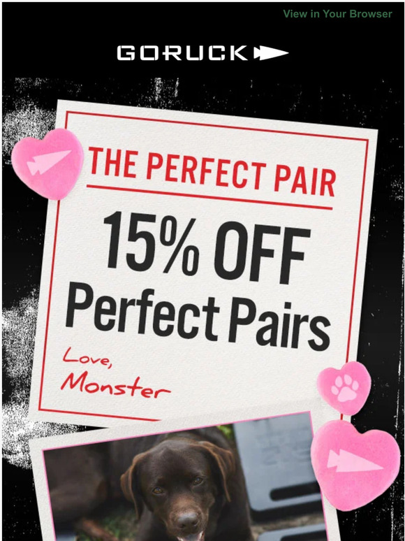 GORUCK: Monster Has a Valentine’s Day Deal for You | Milled