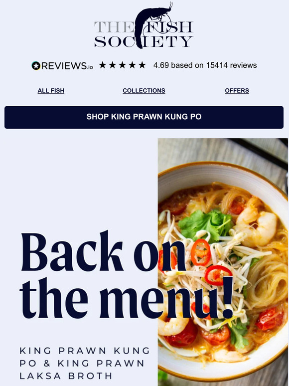 The Fish Society: Back on the Menu! King Prawn Kung Po & King Prawn ...