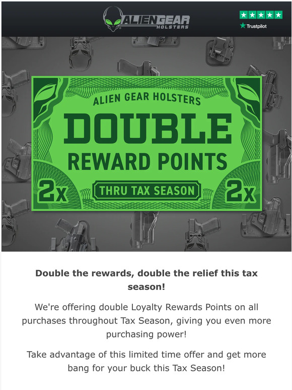 Alien Gear Holsters: Double Your Rewards and Maximize Tax Savings! | Milled