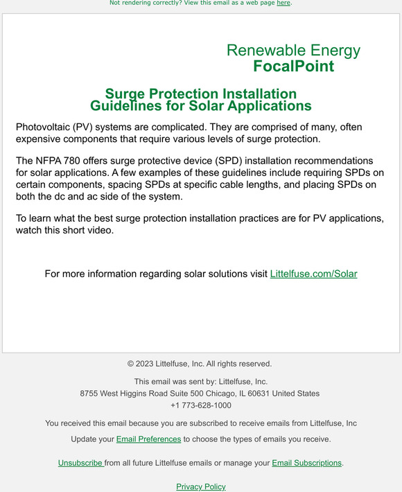 Littelfuse: Video: Best Surge Protection Installation Practices for PV ...