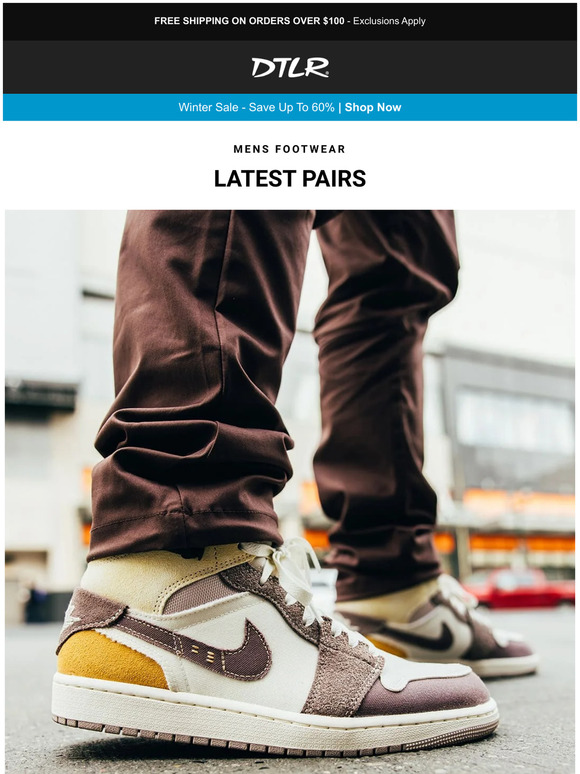 DTLR: Just Added 🆕 Mens Sneakers + More | Milled
