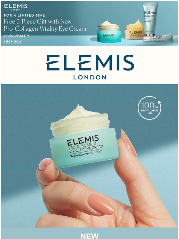 Elemis: Introducing NEW Pro-Collagen Vitality Eye Cream | Milled