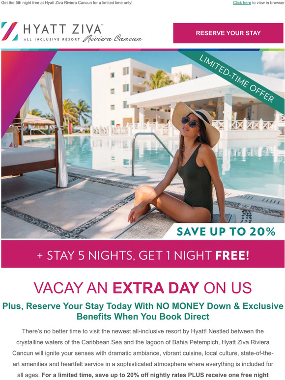 Playa Hotels & Resorts: Vacay an EXTRA DAY in Cancun on Us! | Milled