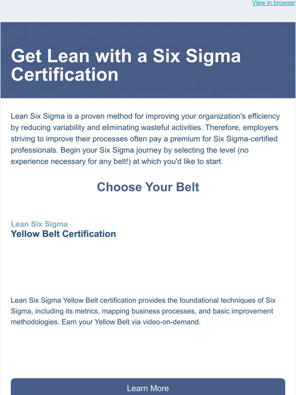 Project Management Academy: Improve your organization's processes by learning Six Sigma | Milled