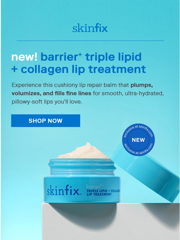 Skinfix: Introducing triple lipid + collagen lip treatment 😘 | Milled