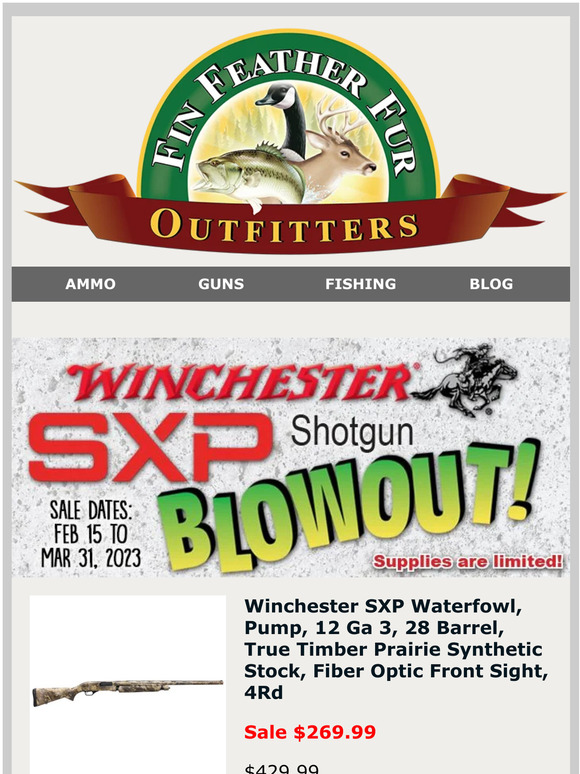Fin Feather Fur Outfitters: MASSIVE Winchester Blowout! | Milled