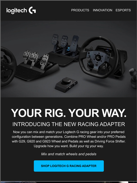 Logitech G: The all-new racing adapter… | Milled