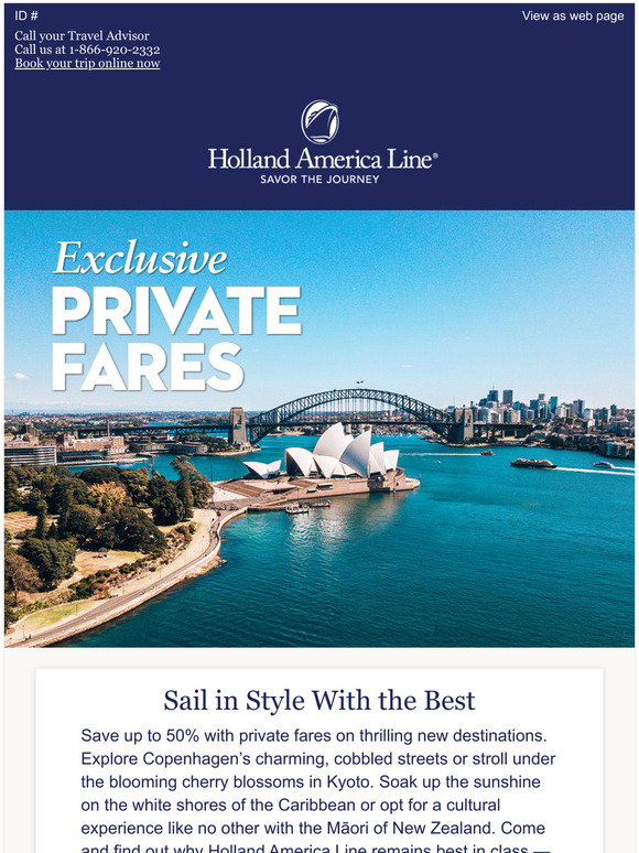 Holland America Line: Cruise to Europe, Caribbean, Asia & Beyond with ...