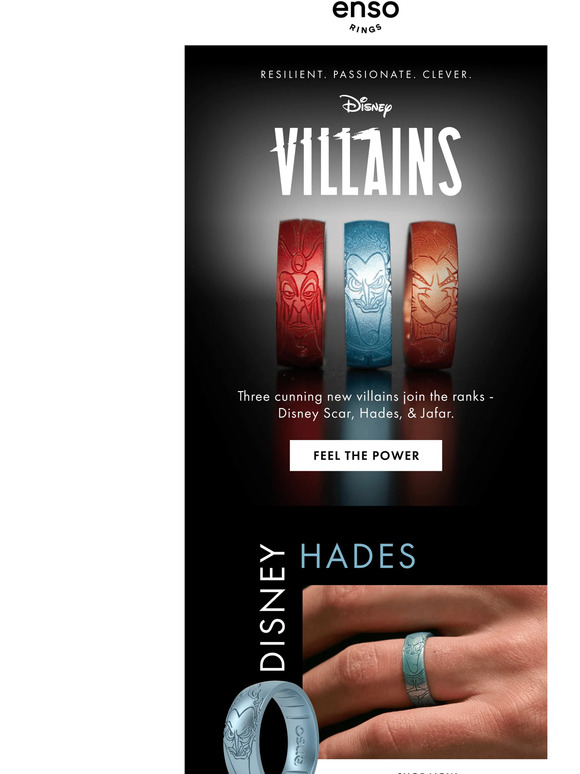 Enso Rings: 😈 NEW Disney Villain Rings 😈 | Milled