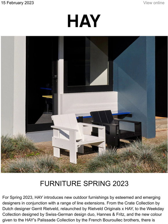 HAY: Introducing New Furniture Launches Spring 2023 | Milled