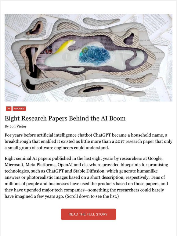 The Information: Eight Research Papers Behind the AI Boom | Milled