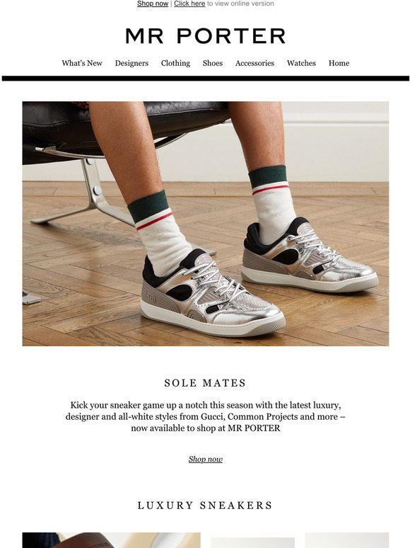 MR PORTER: Welcome to the sneaker space | Milled