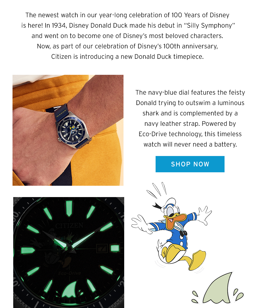 Citizen: Own a piece of Disney history with the all-new Donald Duck ...