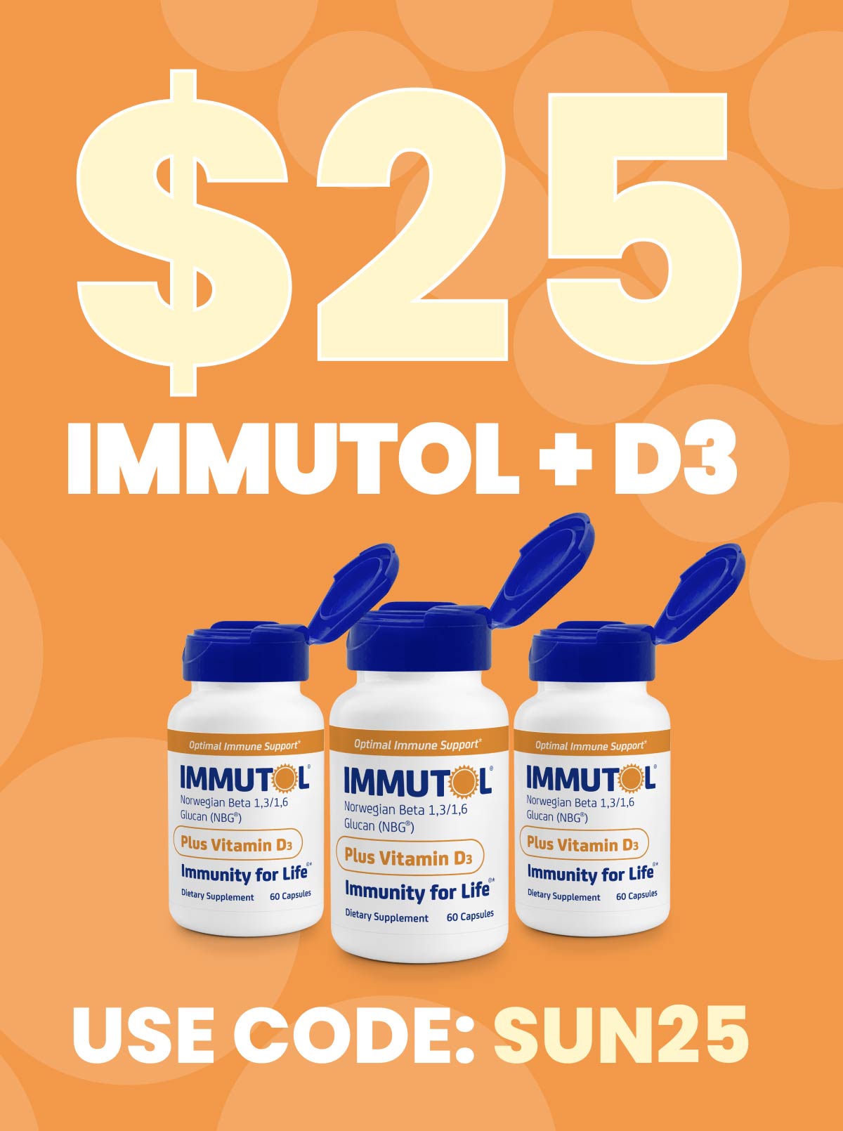 Immunocorp: 🌞 $25 IMMUTOL® + Vitamin D3—EXTENDED | Milled