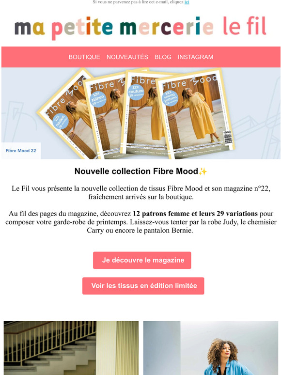 Ma Petite Mercerie: La nouvelle co Fibre Mood est arrivée 🌸 | Milled