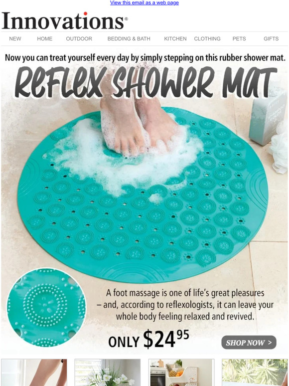 Innovations: Massaging Shower Mat | Leaves your feet clean, relaxed and ...