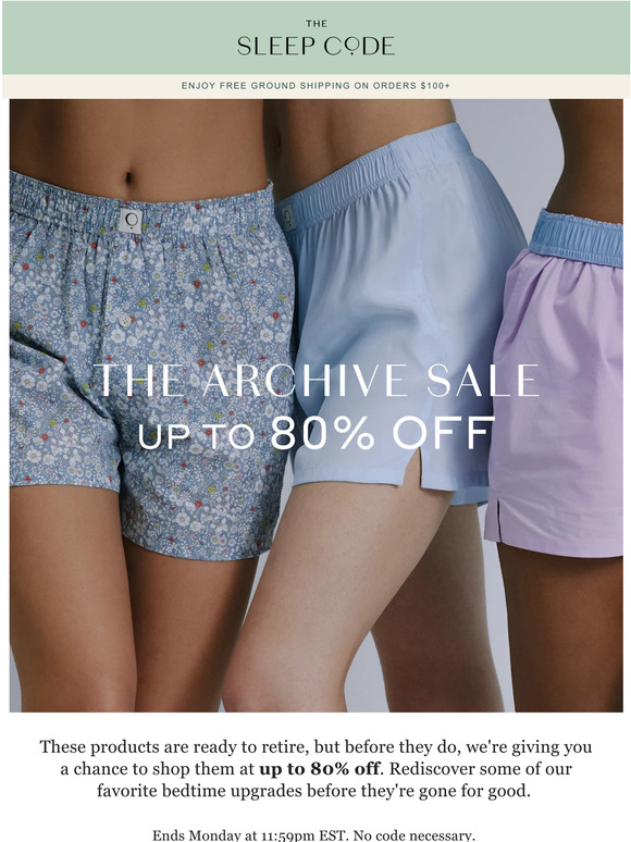 The Sleep Code: the archive sale is ON 💫 | Milled