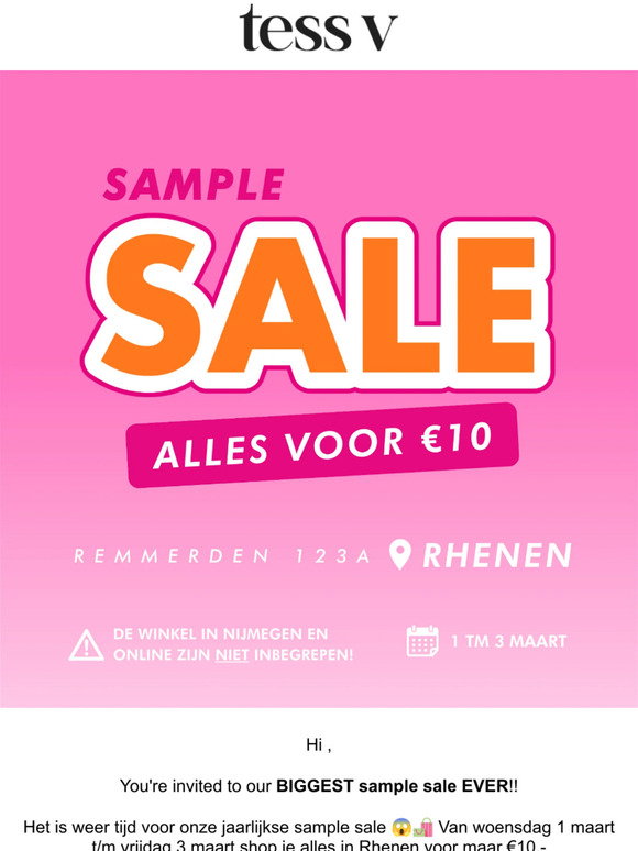 Tess V: Sample Sale | alles voor €10,- 😱 | Milled