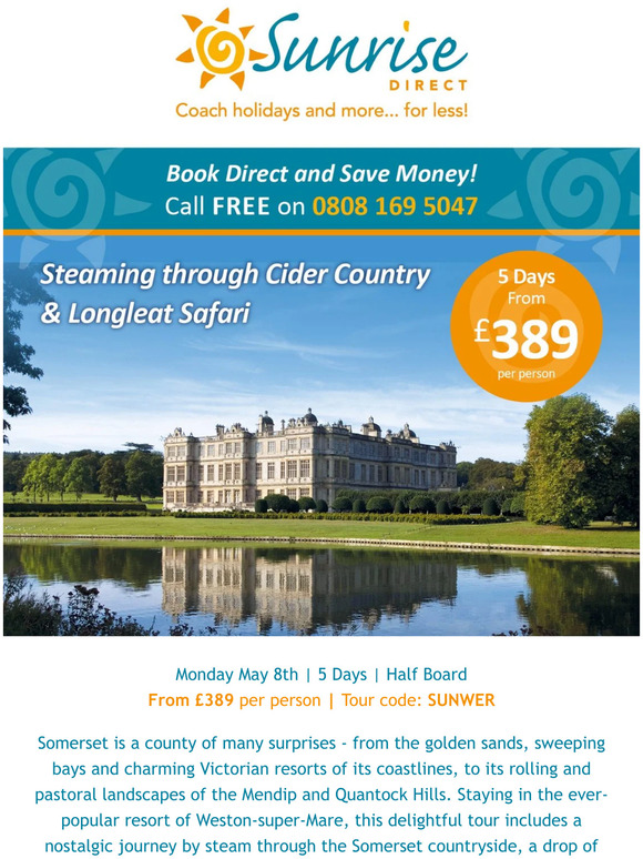 Sunrise Direct: Streaming through Cider Country & Longleat Safari | Milled