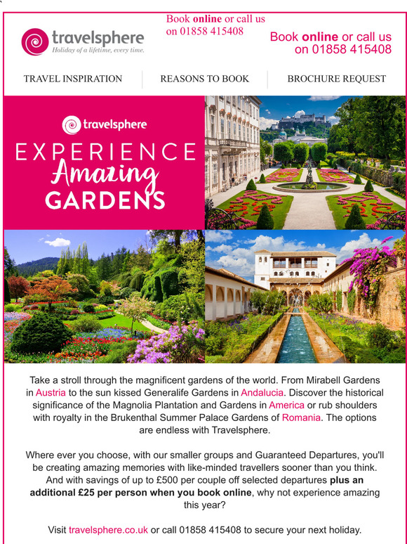 Travelsphere.co.uk: Stroll through the gardens of Europe with savings ...