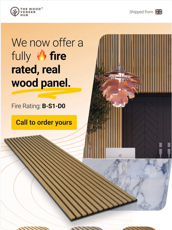 The Wood Veneer Hub: The UK’s first fire-proof panelling is here | Milled