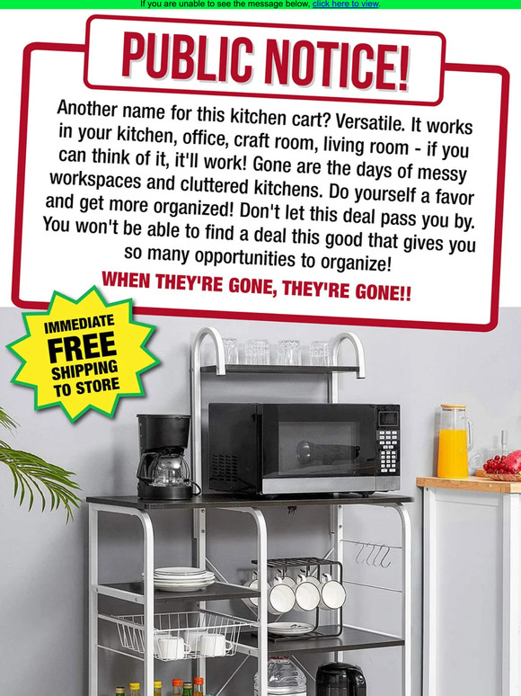 Menards: 6-Tier Kitchen Cart ONLY $49.99 | Milled