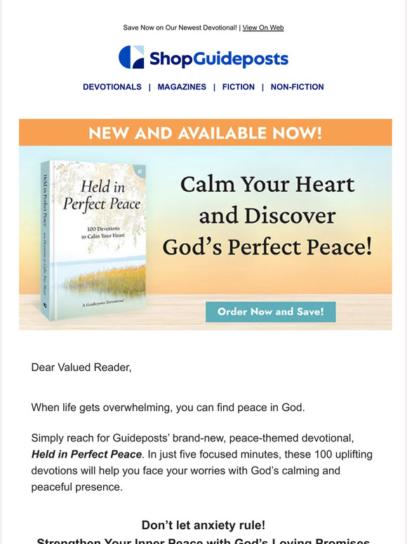 Guideposts: Discover God's Perfect Peace! | Milled