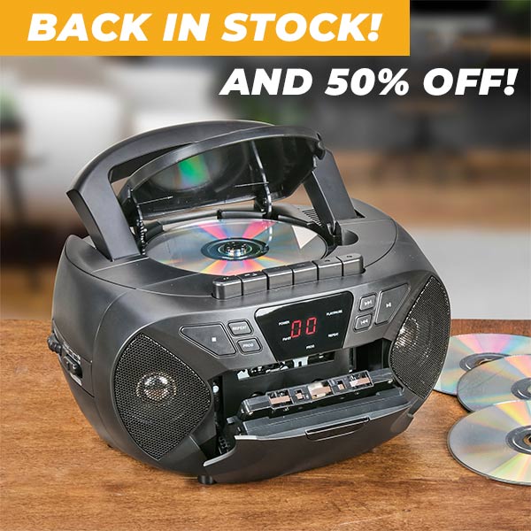 Heartland America: It's Back! $49.99 Borne CD/Cassette AM/FM Boombox ...