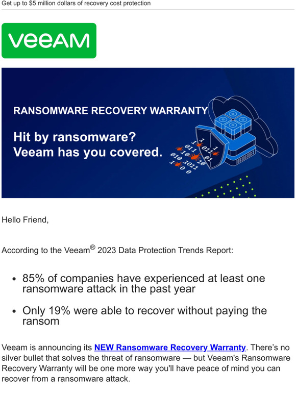 Veeam Performance Marketing Program: Announcing the Veeam Ransomware ...