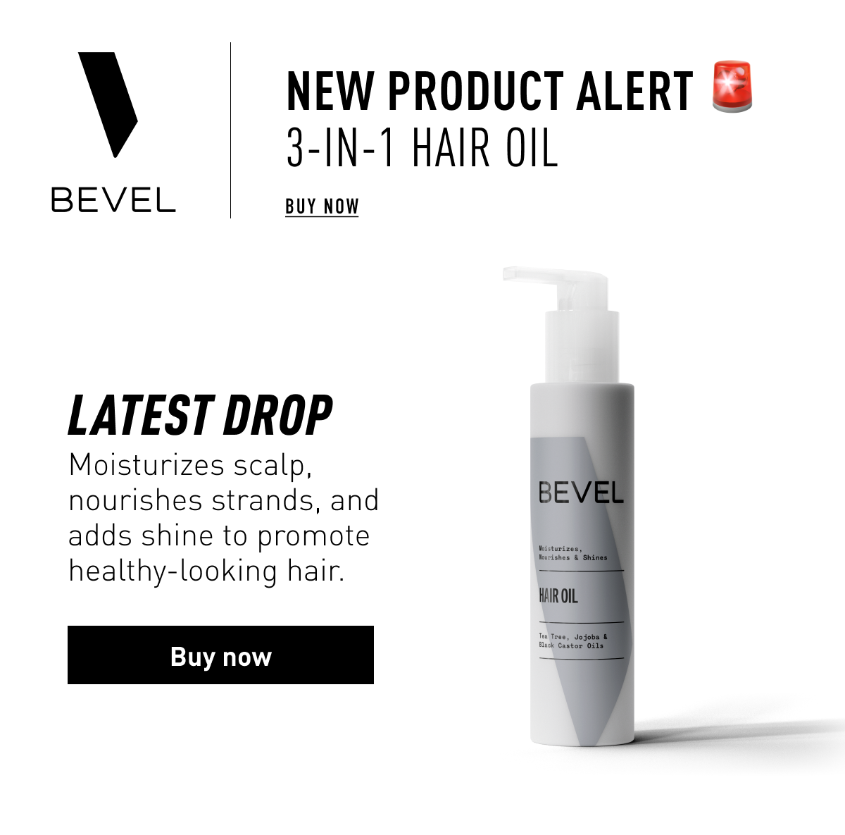 Bevel: Introducing 3-in-1 Hair Oil | Milled