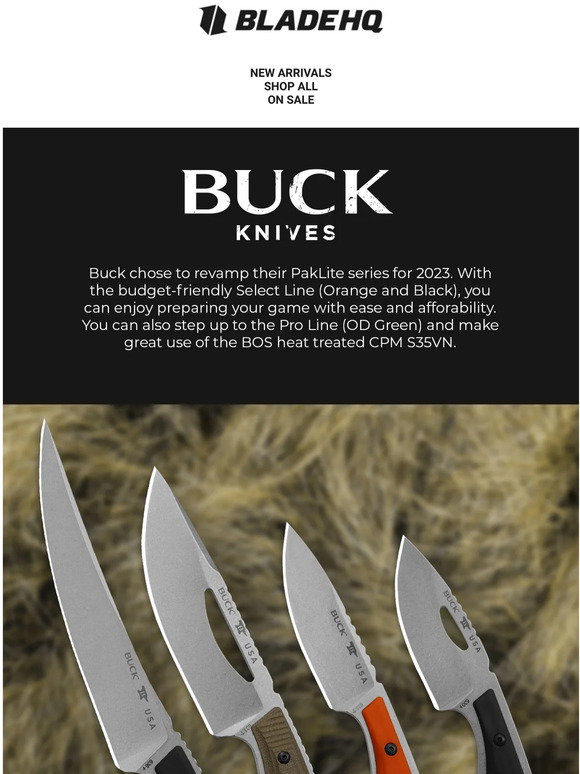 Blade HQ: Buck PakLite - Reliable & Lightweight Fixed Blades! | Milled