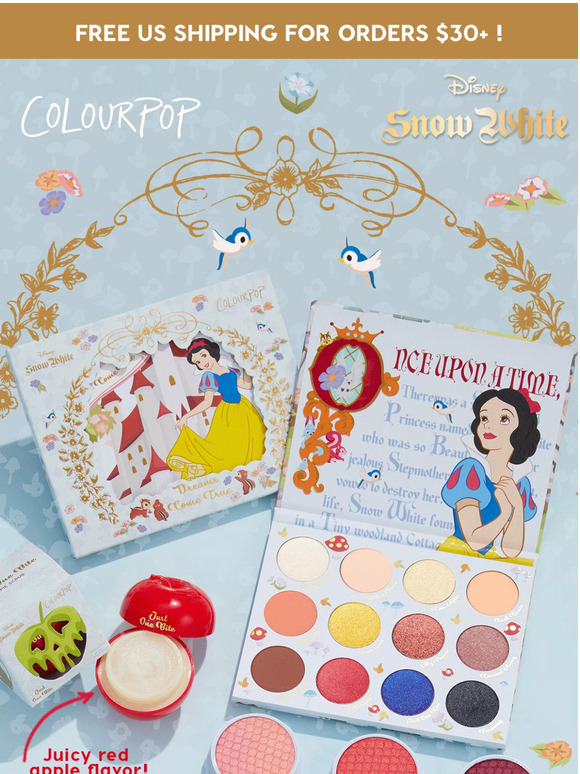 ColourPop: NEW! Disney Snow White Collection 🍎 | Milled