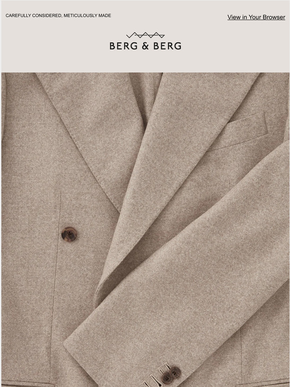 Berg & Berg: New Style Added - Dylan DB Flannel Blazer | Milled