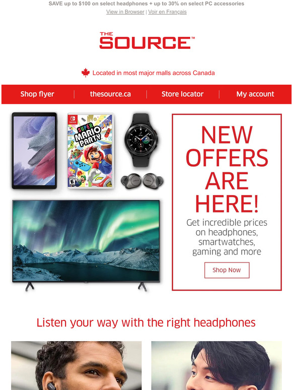 TheSource.ca: You've scored big! NEW offers start today | Milled