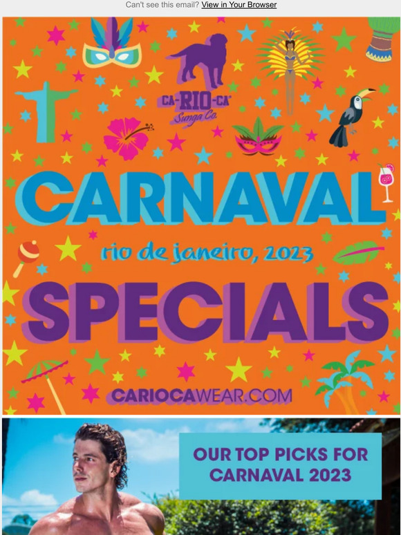 Carioca: 🎭 CA-RIO-CA Sunga Co. CARNAVAL 2023 Specials 🌈 | Milled