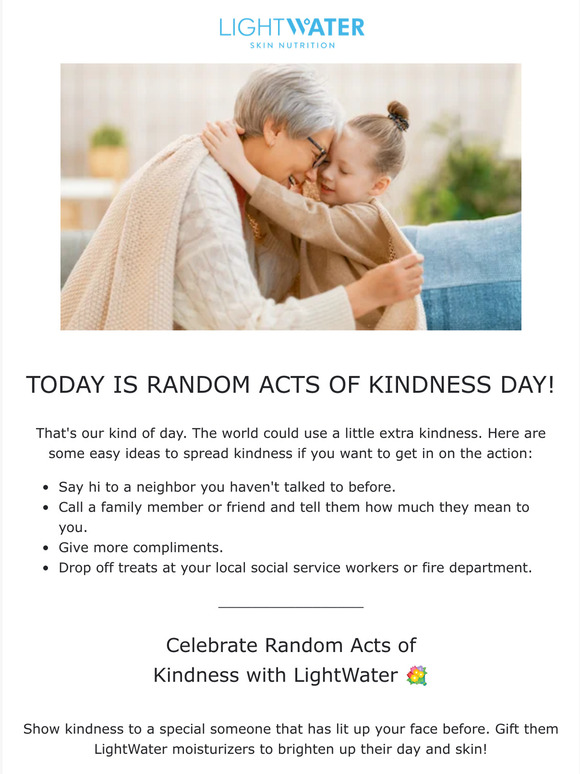 LightWater: Happy Random Acts of Kindness Day | Milled