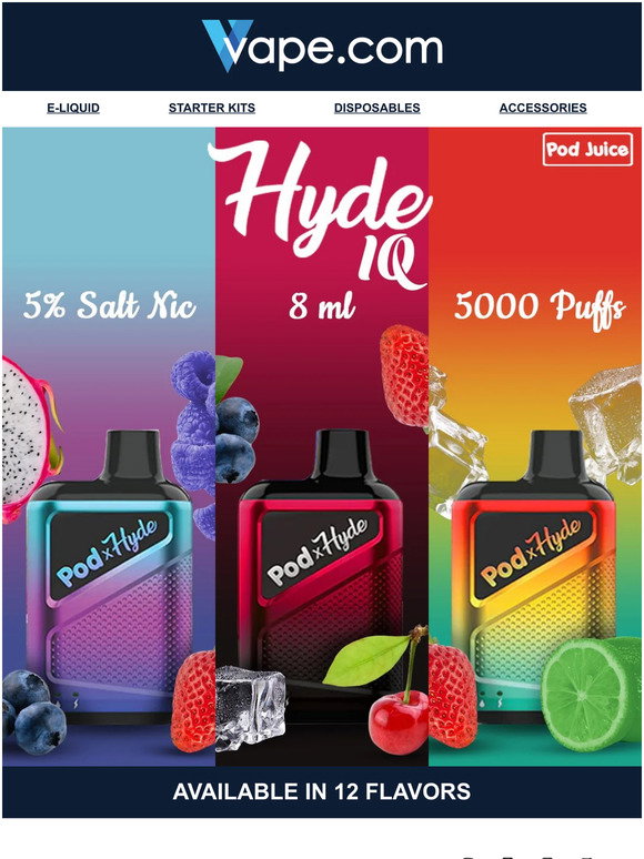 Vape: Try🌈Pod Juice – Hyde IQ Disposable | Milled