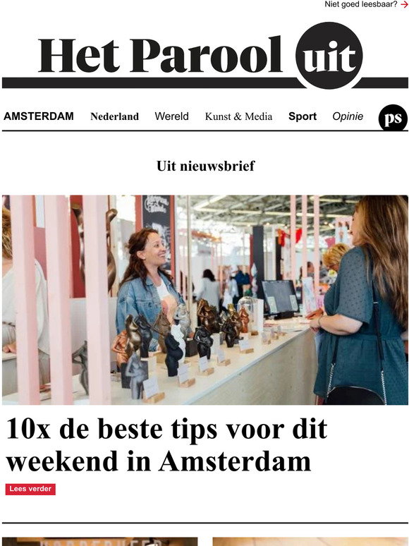Het Parool: De beste tips voor dit weekend | Vanderveen bewijst dat ...