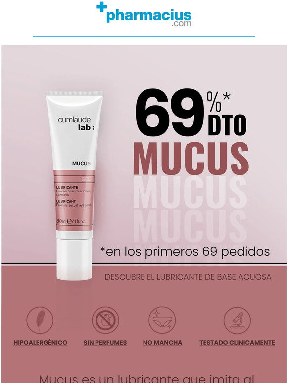 Pharmacius: ¡MUCUS! 😍Tu lubricante íntimo de base acuosa 💦 | Milled