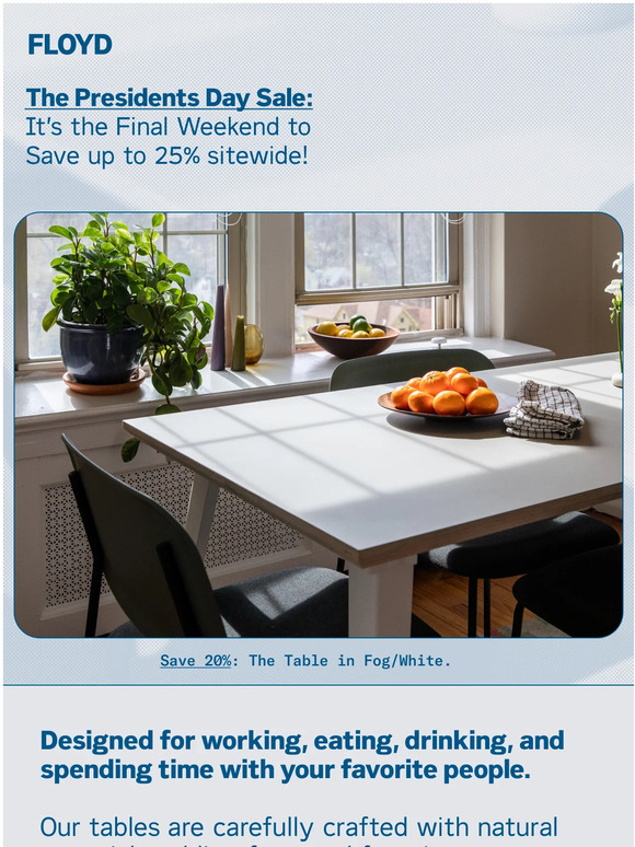 Floyd: Our Top Rated Tables | Milled