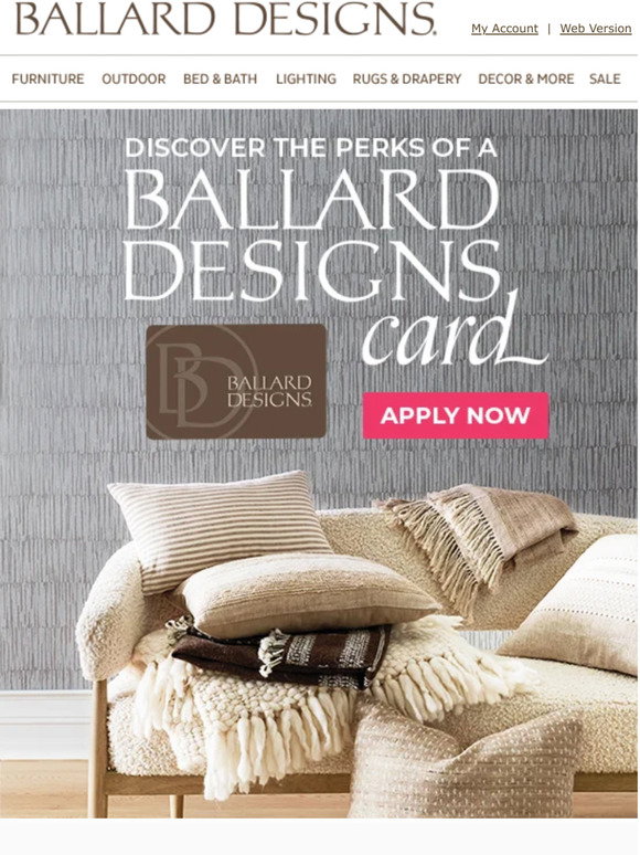 Ballard Designs: DOUBLE REWARDS 👀 | Milled