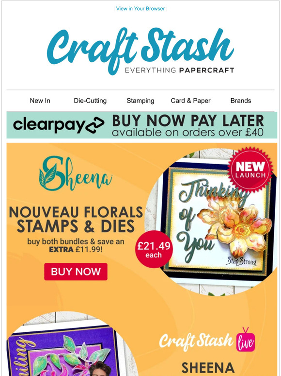 Craft Stash: NEW Launches From Sheena, Sara Signature And AALL & Create ...